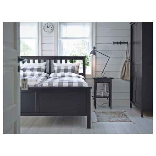 Black hemnes bedside table store